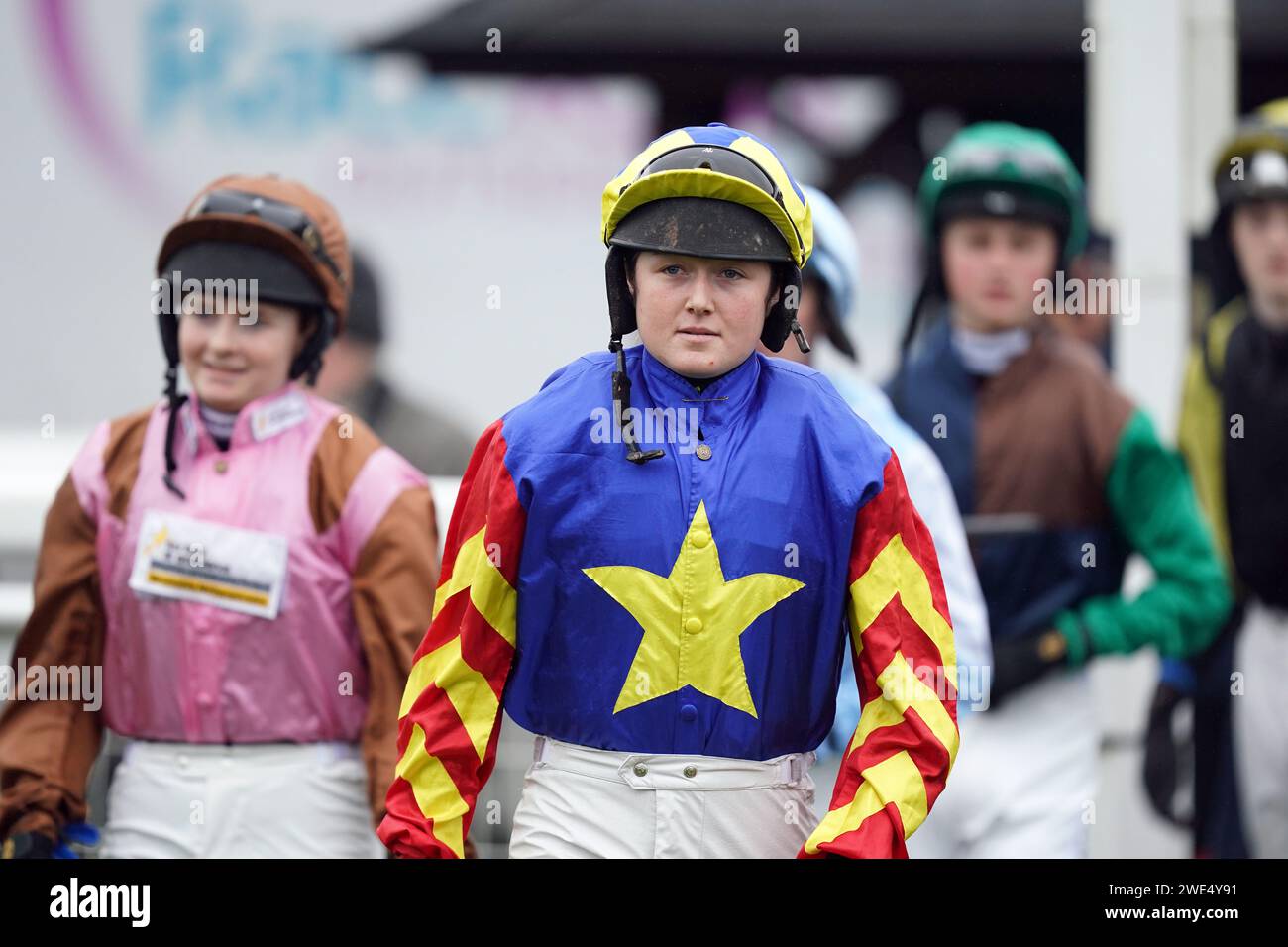 Jockey Ella Herbison at Leicester Racecourse. Picture date: Tuesday ...