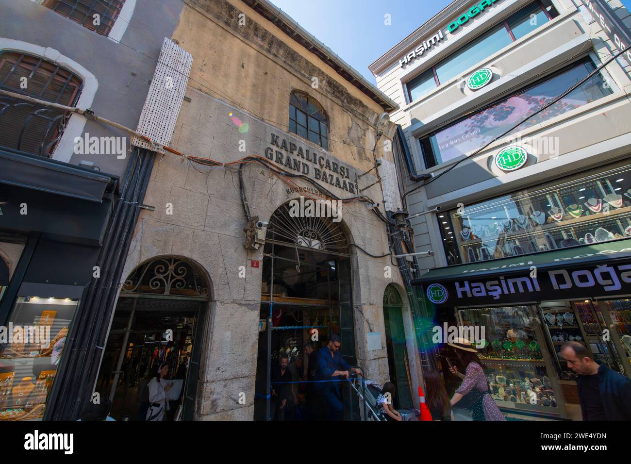 Grand Bazaar (Kapali Carsi) Entrance in Fatih district near Beyazit ...