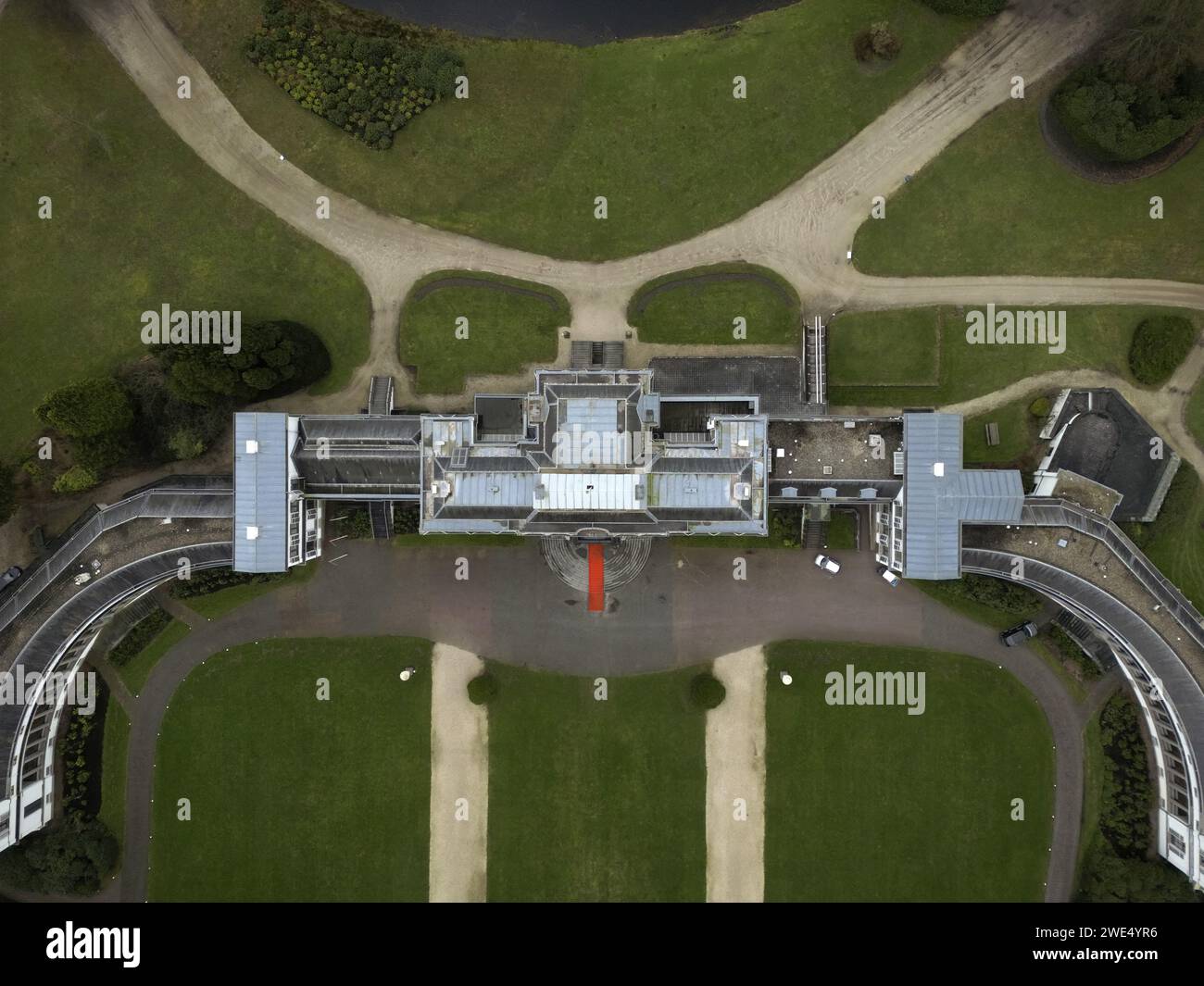 BAARN - Drone photo of the Soestdijk Palace estate. The Baarn municipal ...