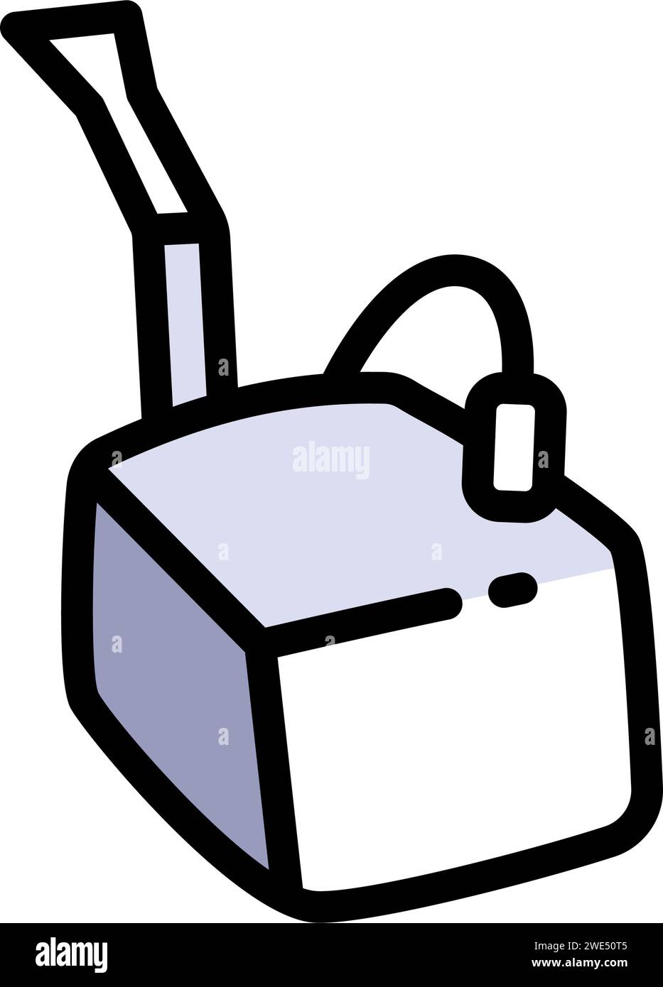 Nebulizer color icon. Medical equipment for inhalation in the diseases ...