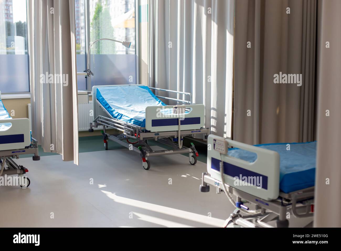 Moscow, Moscow region, Russia - 03.09.2023:Modern hospital room with ...