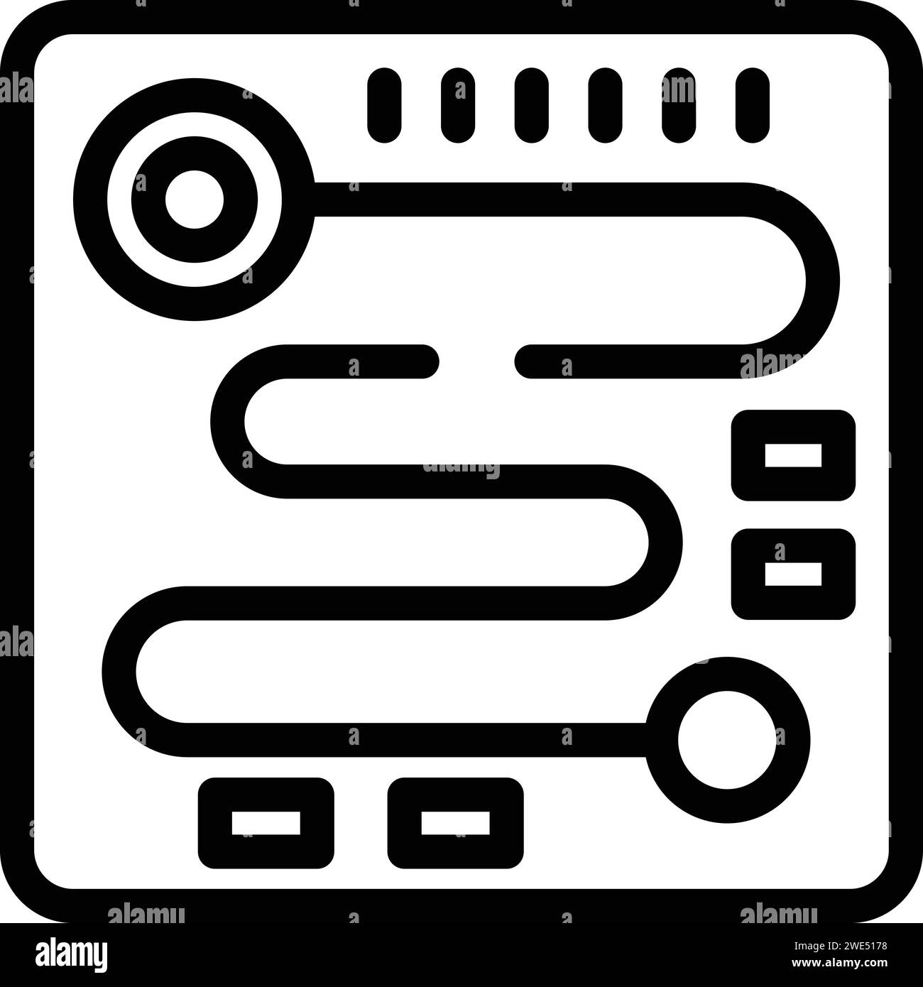 Marathon course Stock Vector Images - Alamy