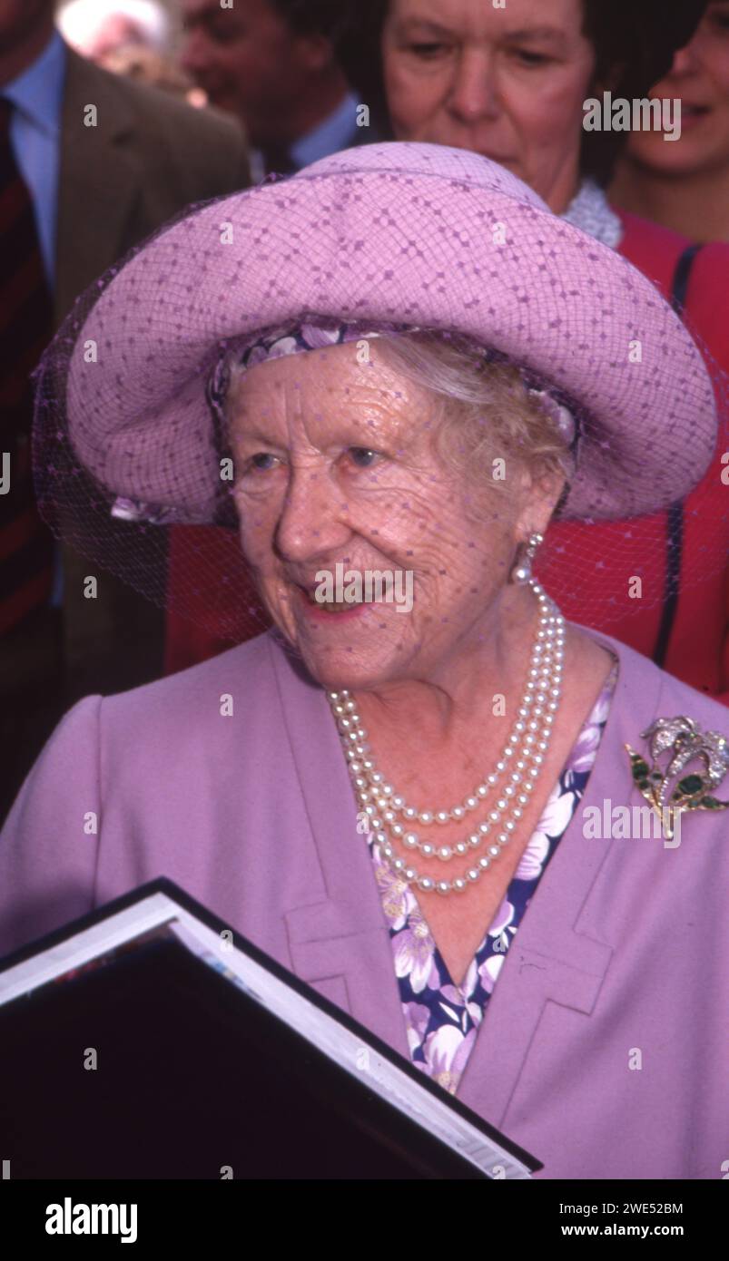 The Queen Mother at Wick Parish Church, Caithness on 14th August 1994 ...