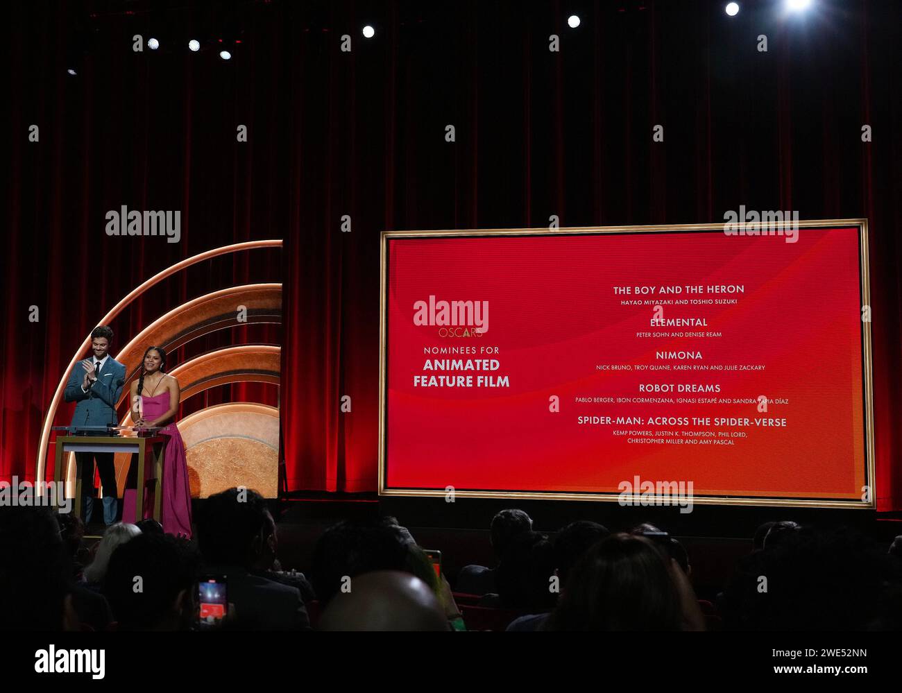Los Angeles, USA. 23rd Jan, 2024. (L-R) Jack Quaid and Zazie Beetz ...