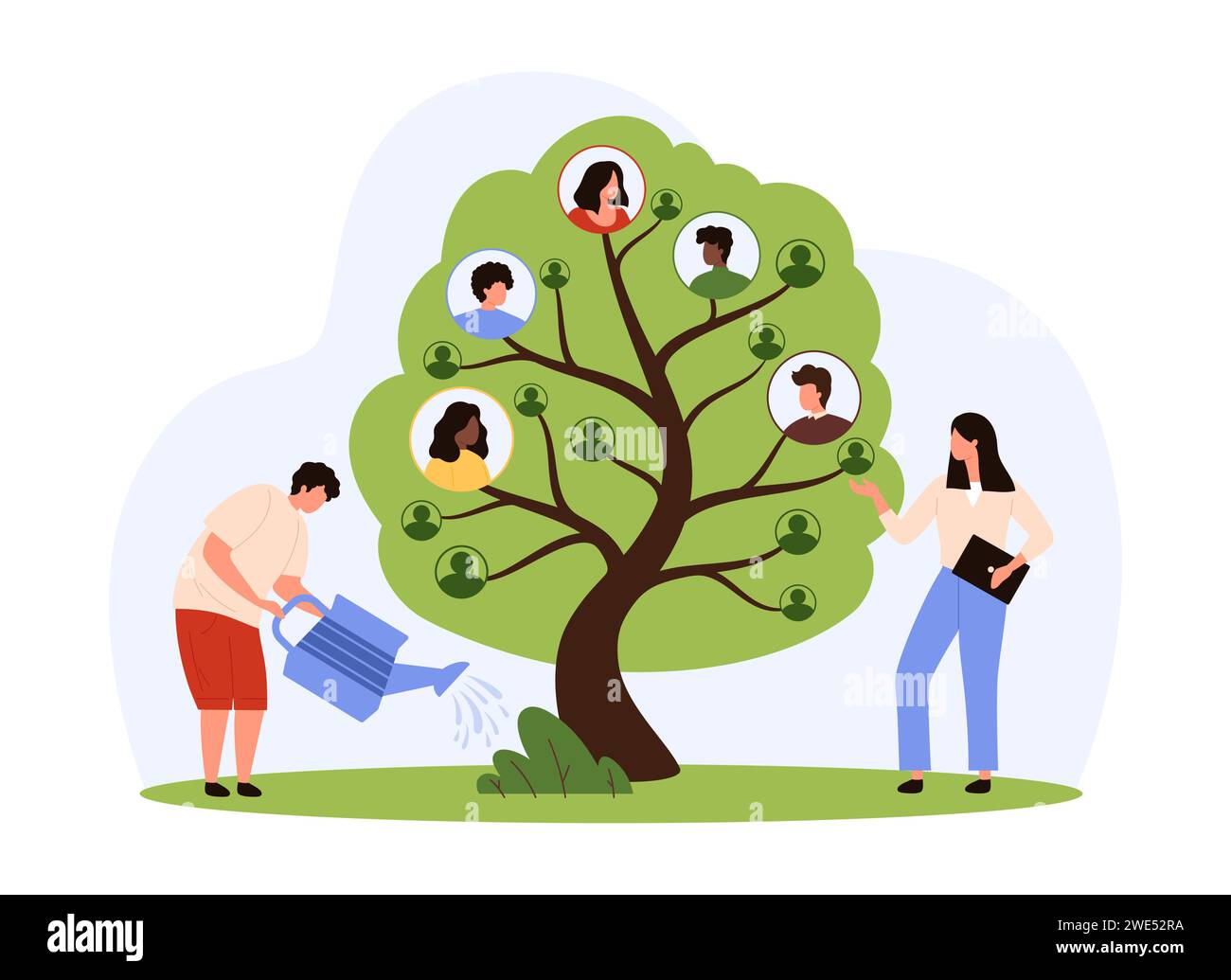 Community development cartoon Stock Vector Images - Alamy
