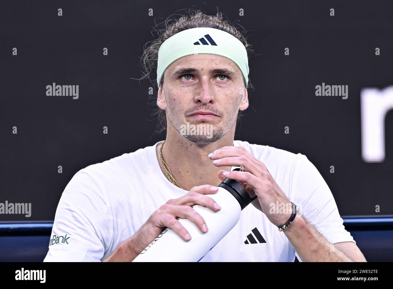 Sascha Alexander Zverev of Germany during the Australian Open 2024, Grand Slam tennis tournament ...