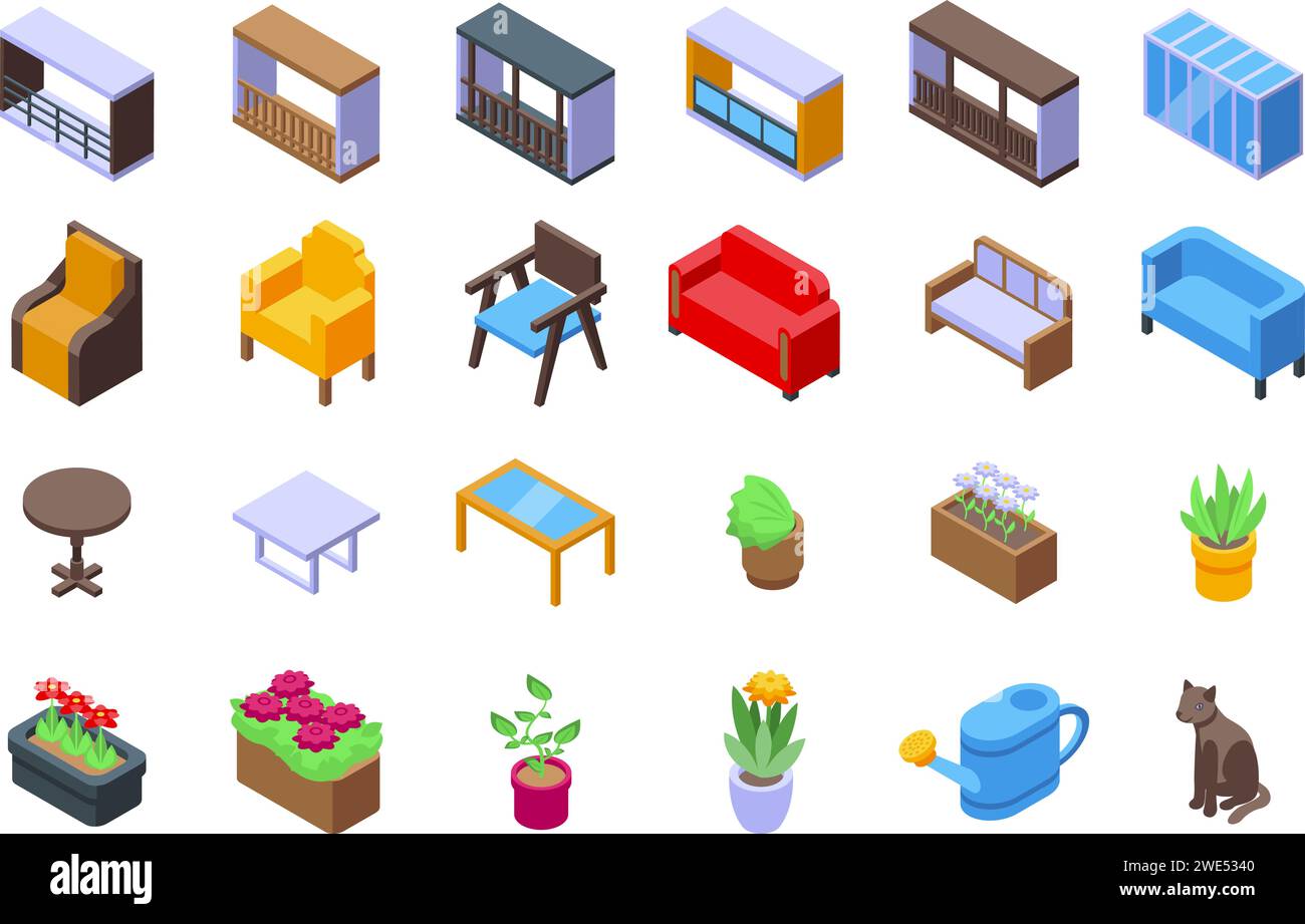 Cosy balcony Stock Vector Images - Alamy