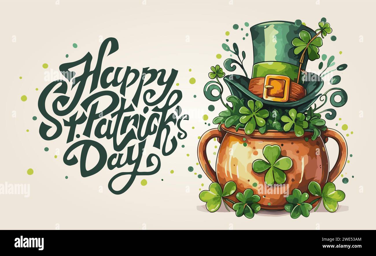 Leprechaun vintage Stock Vector Images - Alamy