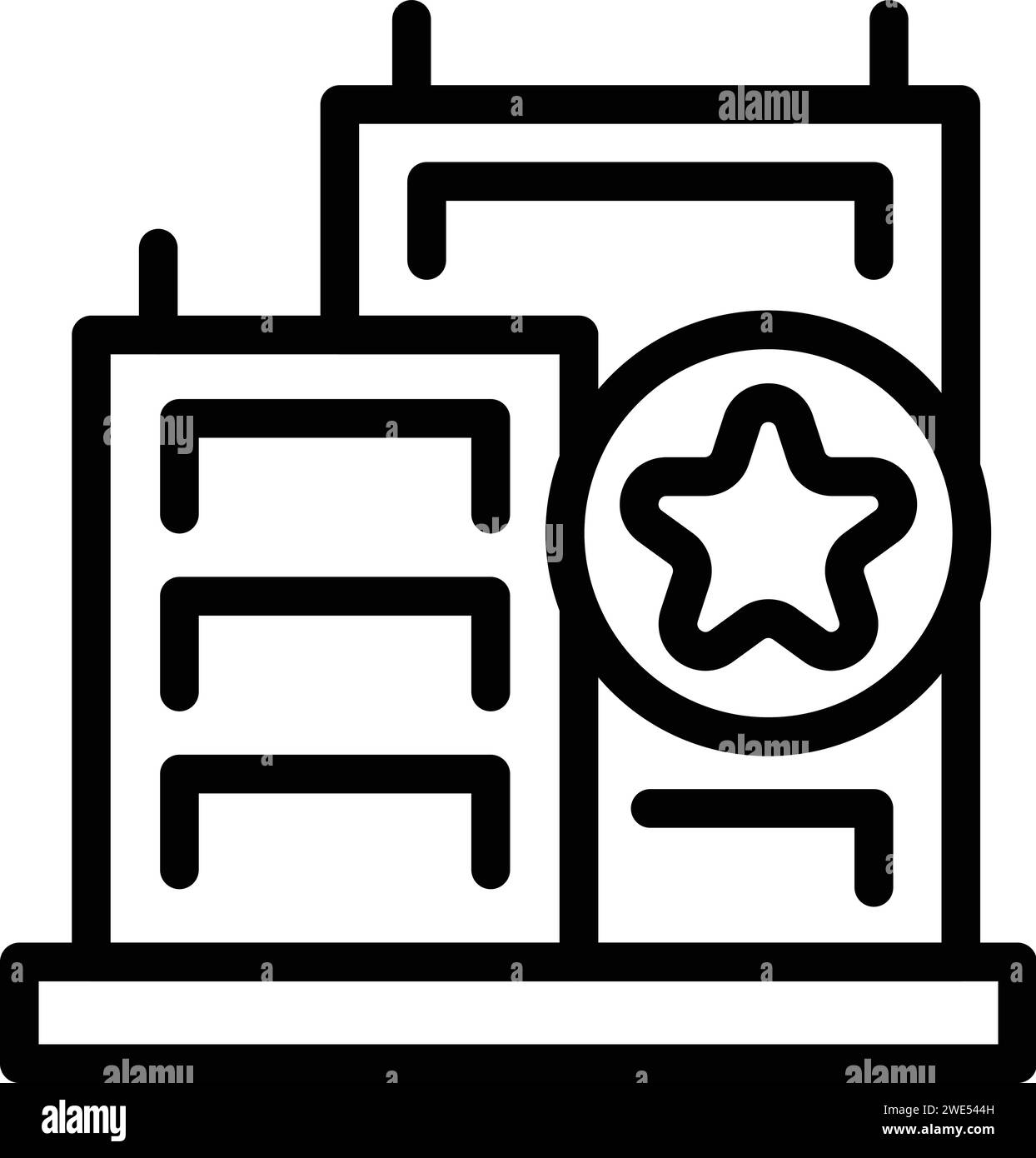 New building plan icon outline vector. Building agency. Sold estate ...