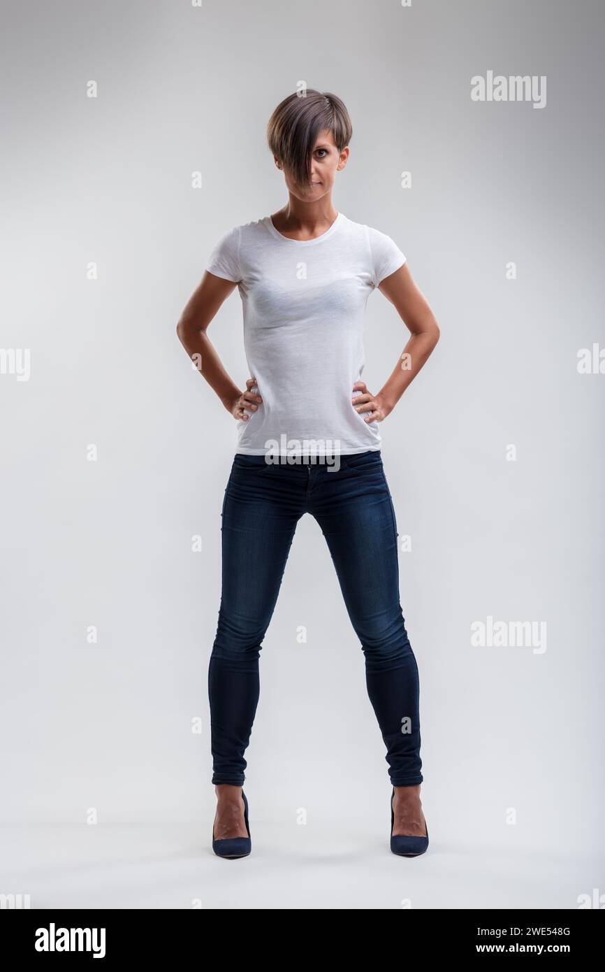 Nonchalant strength hi-res stock photography and images - Alamy