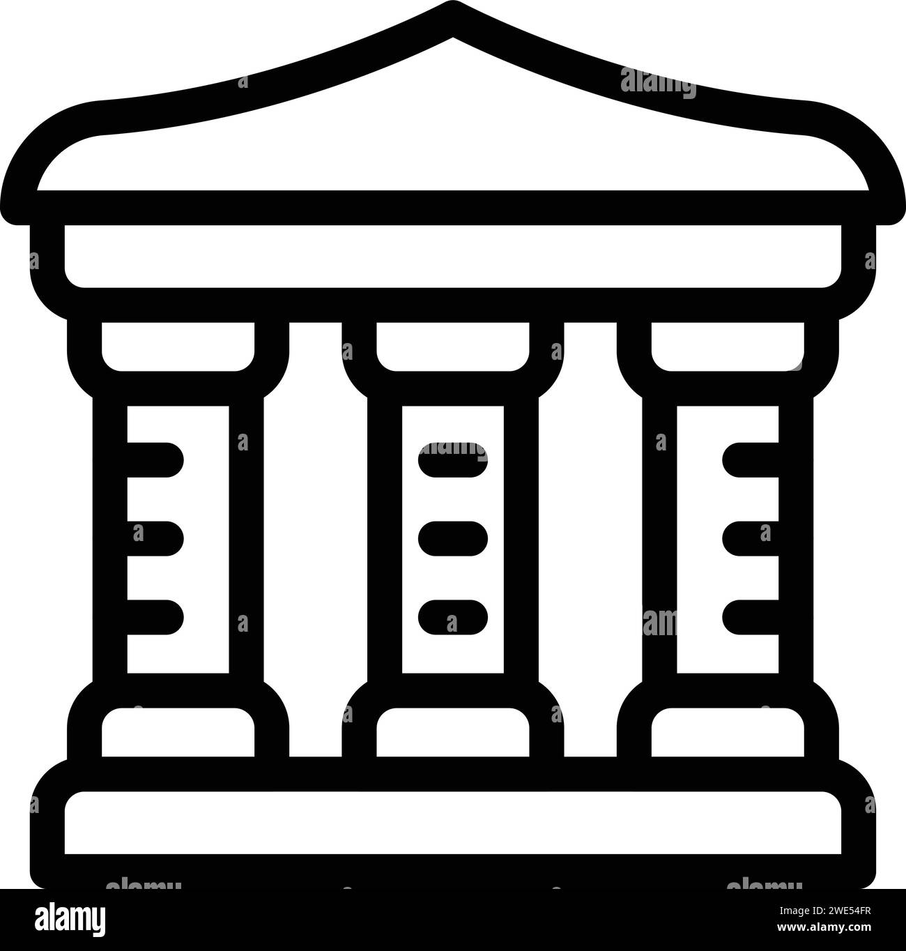 Museum building icon outline vector. Art gallery. Capital tourist Stock ...