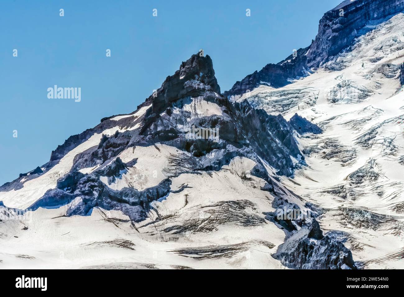 Little Tahoma Second Peak Mount Rainier Crystal Mountain Lookout Pierce ...