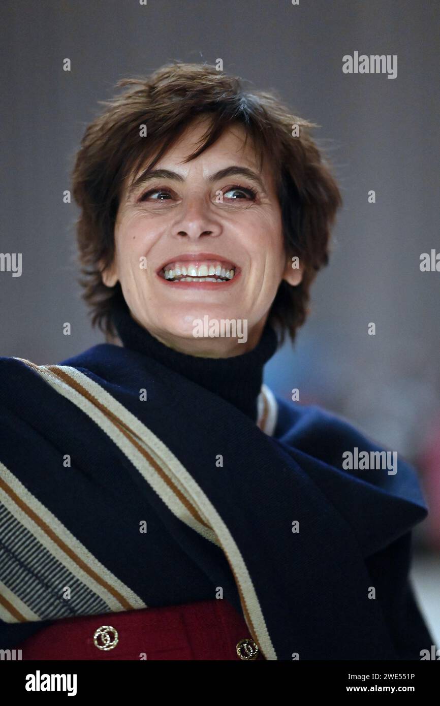 © franck castel/MAXPPP - 22/01/2024 Chanel Front Row Paris Fashion Week ...