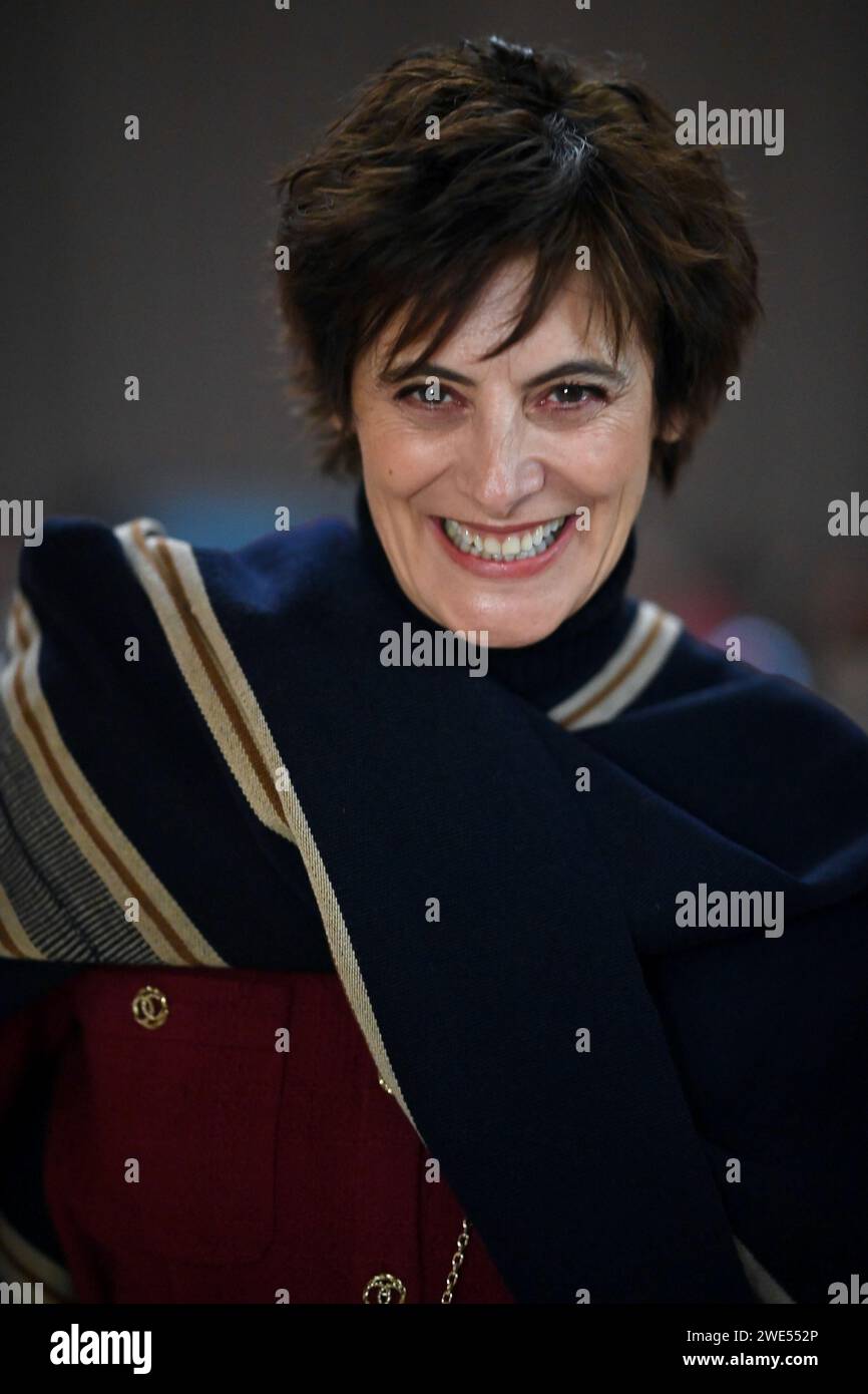 © franck castel/MAXPPP - 22/01/2024 Chanel Front Row Paris Fashion Week ...