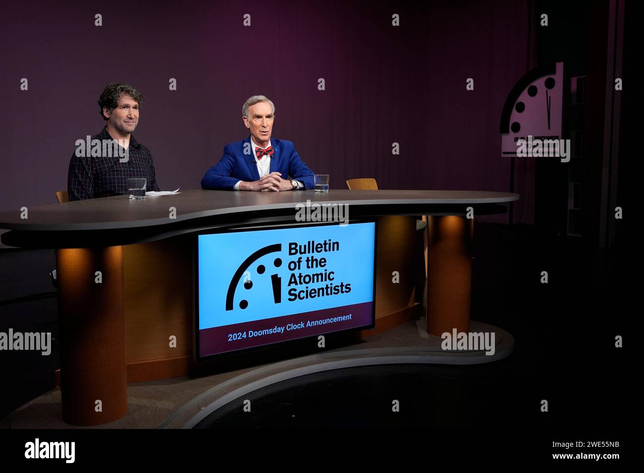 Daniel Holz, left, with The Bulletin of the Atomic Scientists, and ...