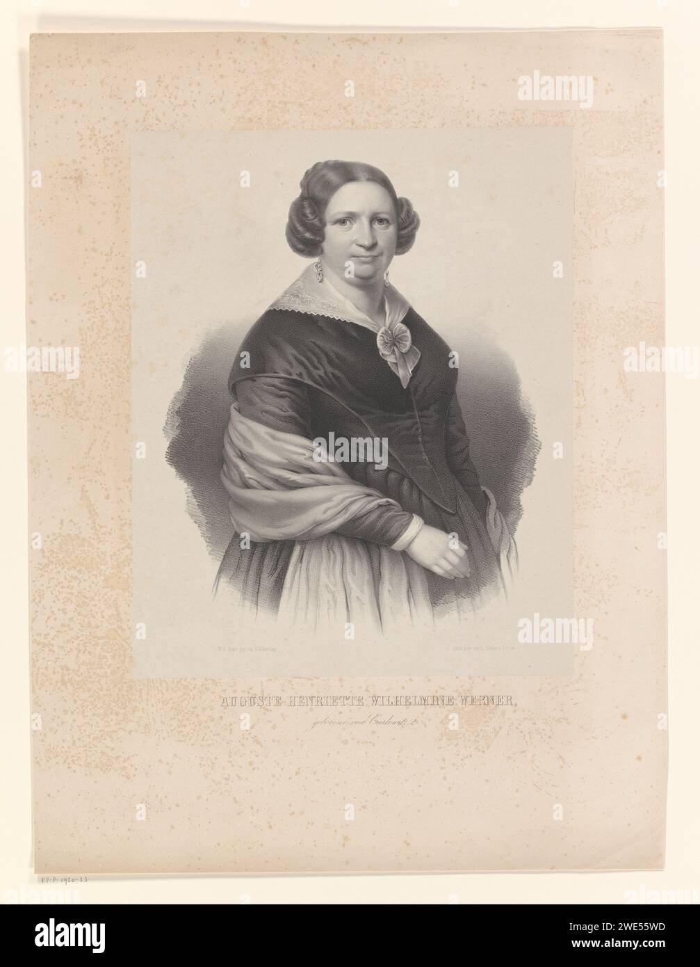 PortraT van Auguste Henriette Wilhelmine Werner, Ludwig Theodor Zöllner ...