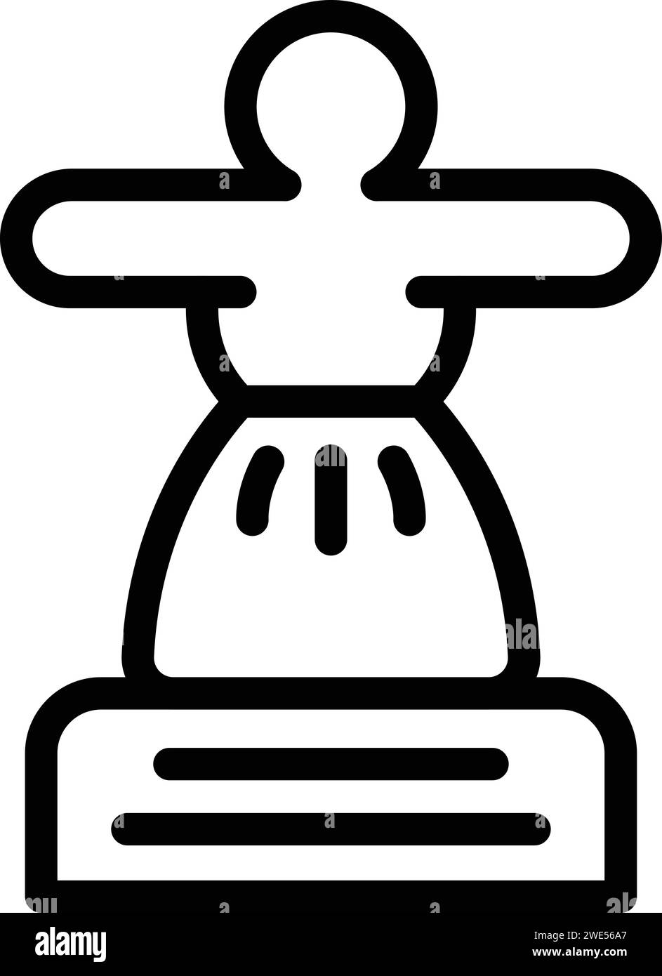 Lisbon city monument icon outline vector. Street culture. Travel ...