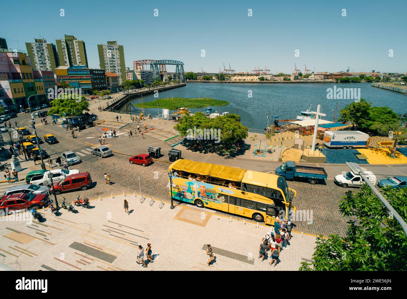 Buenos Aires, Argentina - dec 2th 2023 panoramic view of La Boca ...