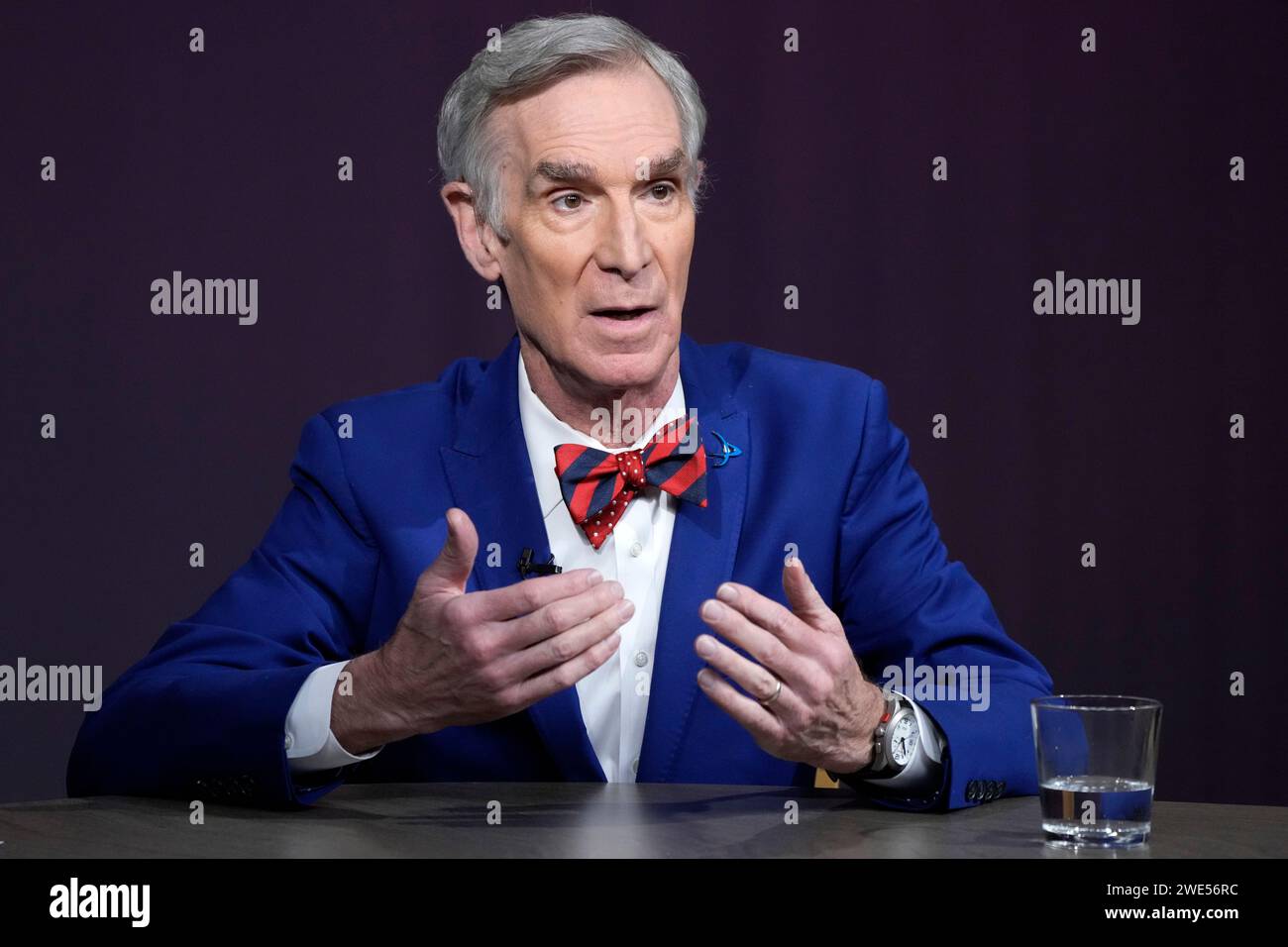 Science educator Bill Nye, talks about the climate during a "Doomsday ...