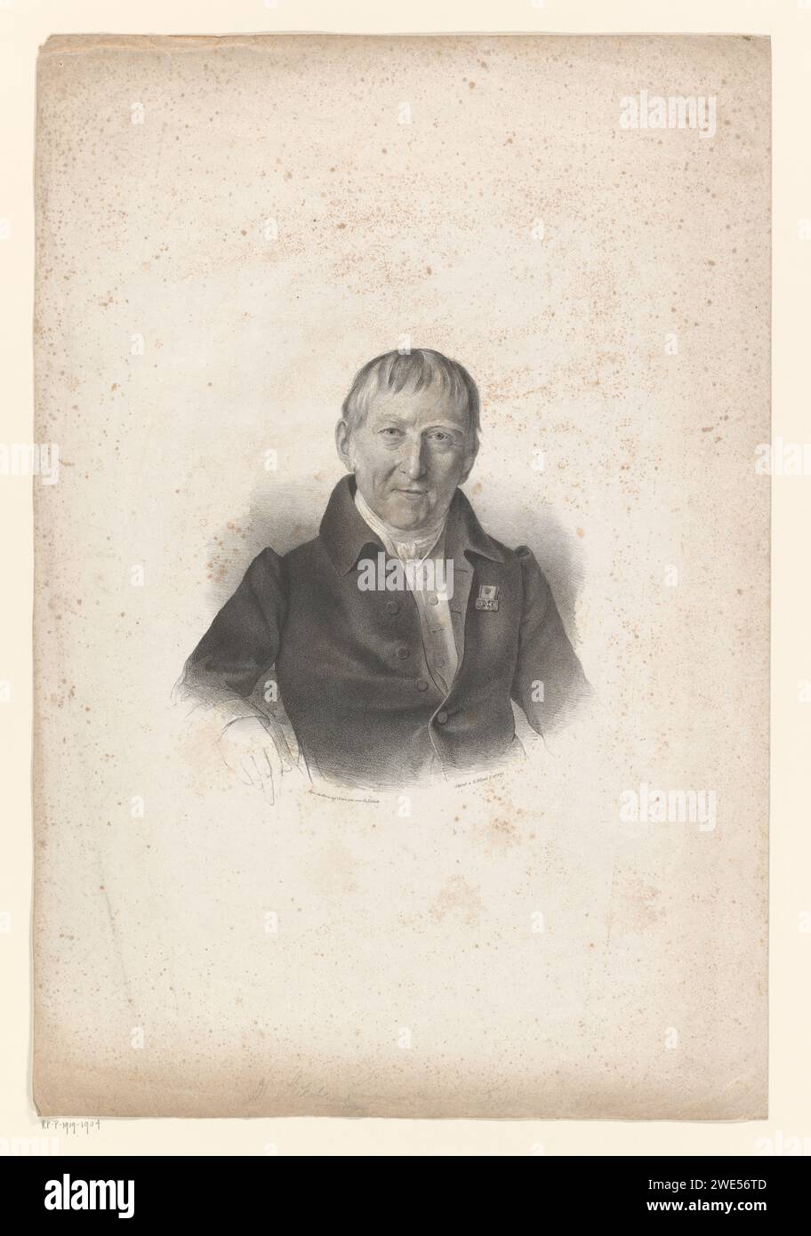Portrait van Johann Conrad Sickel, Gustav Schlick, 1814 - 1869 print Leipzig paper historical ...