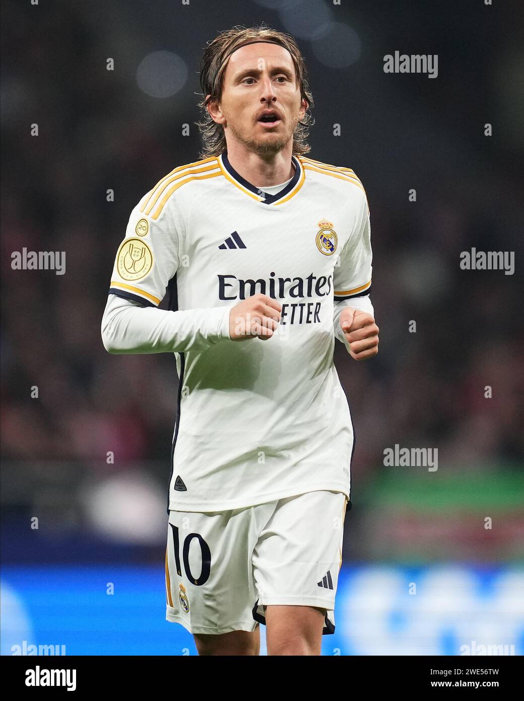 Madrid, Spain. 18th Jan, 2024. Luka Modric of Real Madrid during the ...