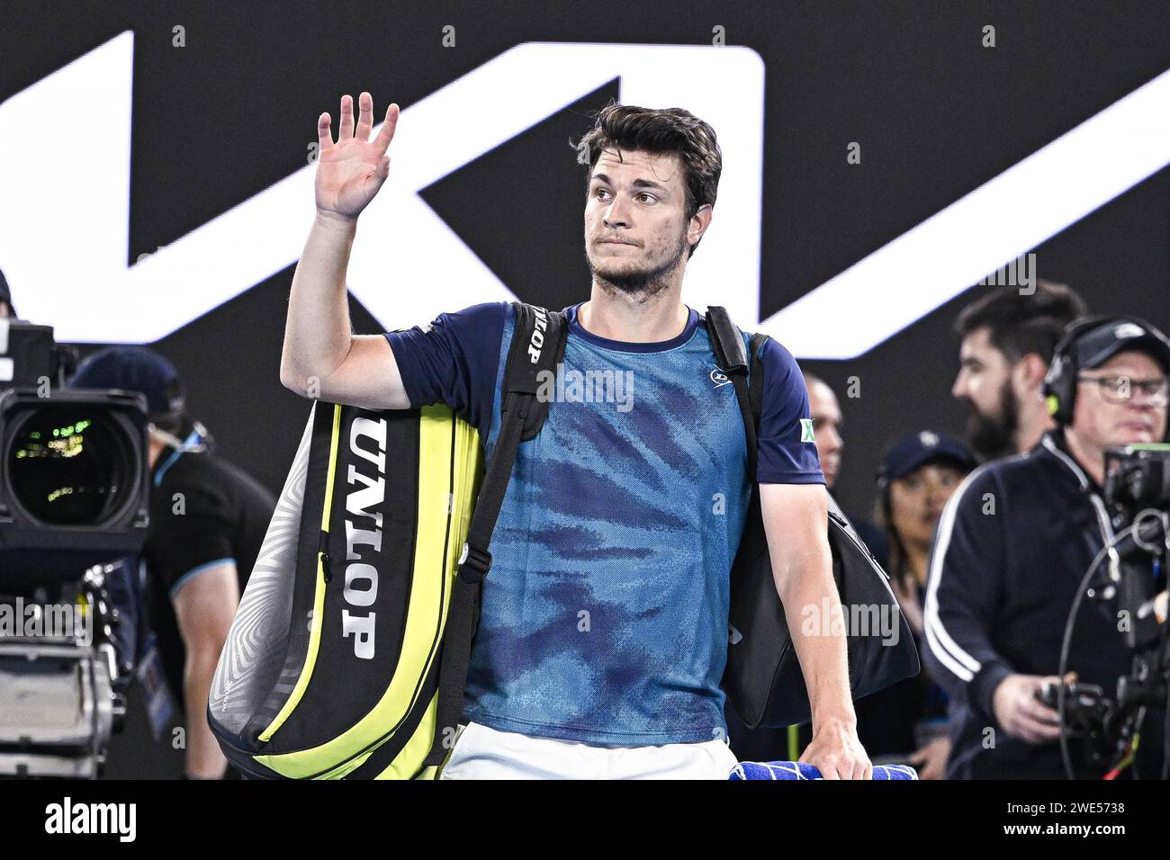 Miomir Kecmanovic during the Australian Open 2024, Grand Slam tennis tournament on January 22 ...