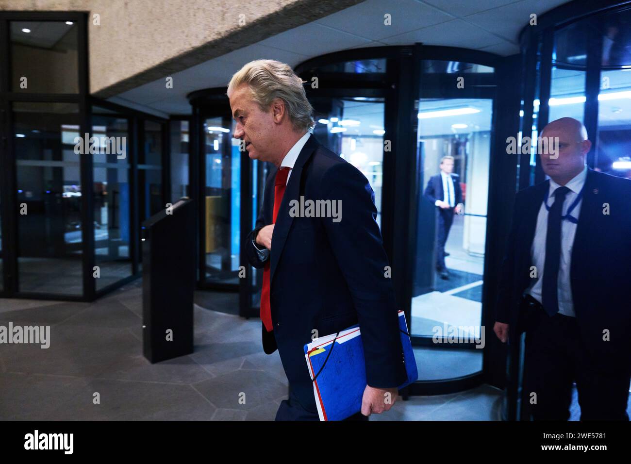 THE HAGUE - Geert Wilders (PVV) after a conversation with informant ...