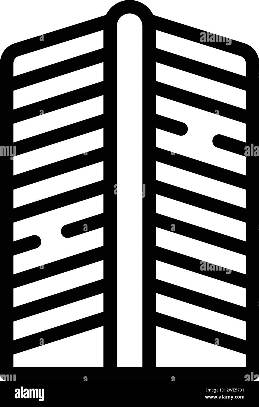 Nation exploration icon outline vector. Design edifice. Structure ...