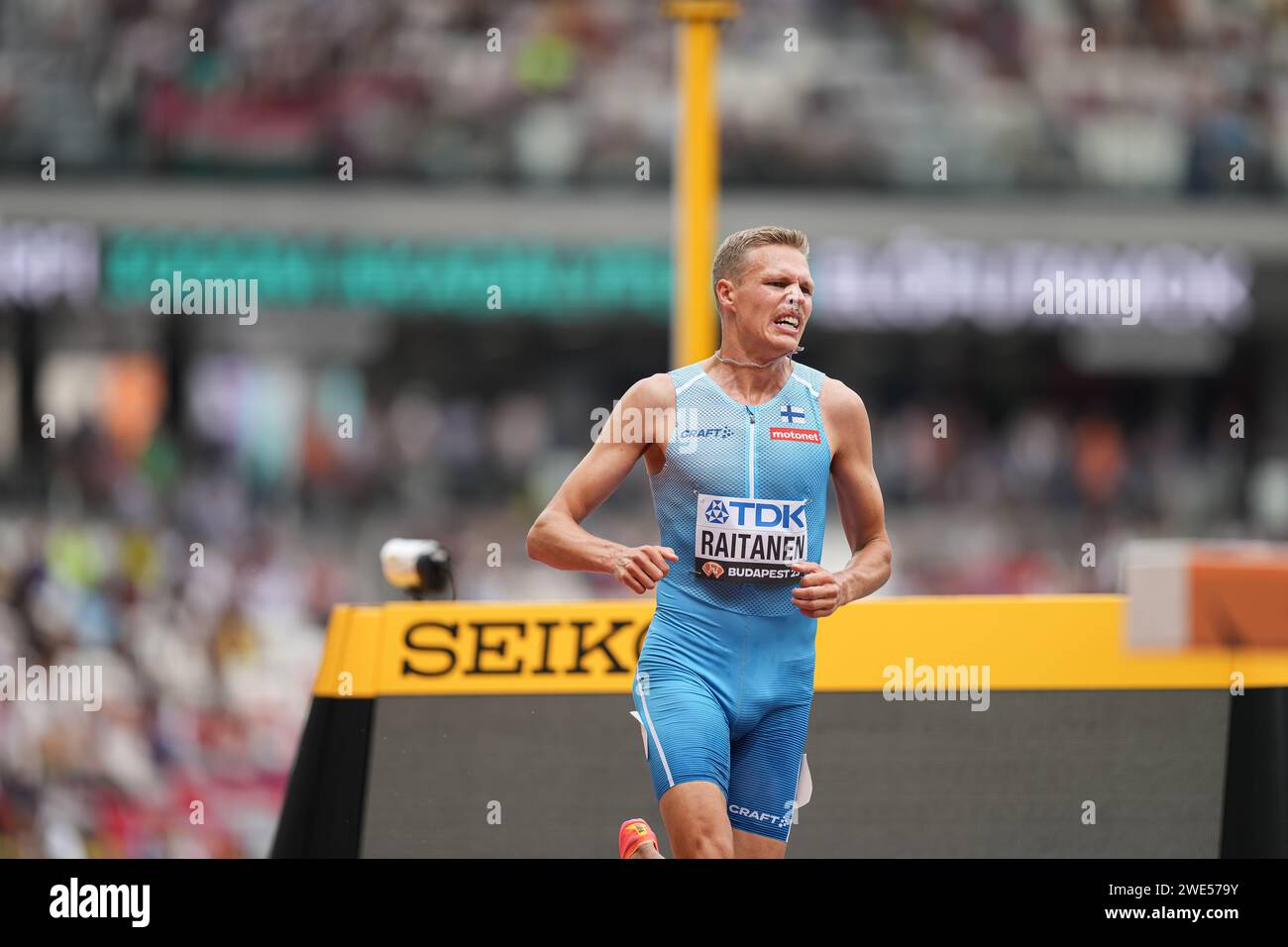 Topi RAITANEN participating in the 3000 METRES STEEPLECHASE at the ...