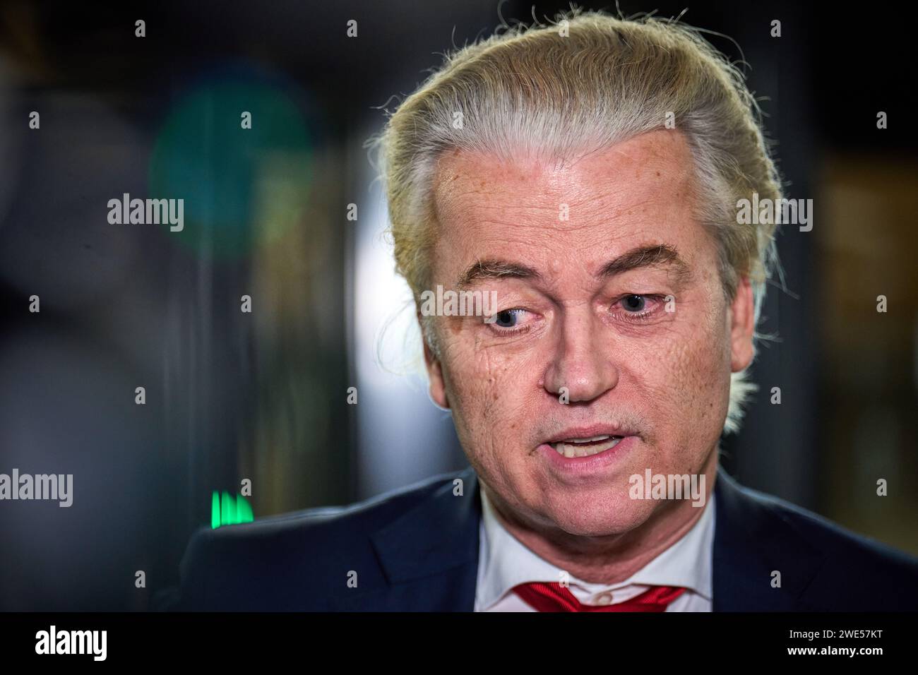 THE HAGUE - Geert Wilders (PVV) after a conversation with informant ...
