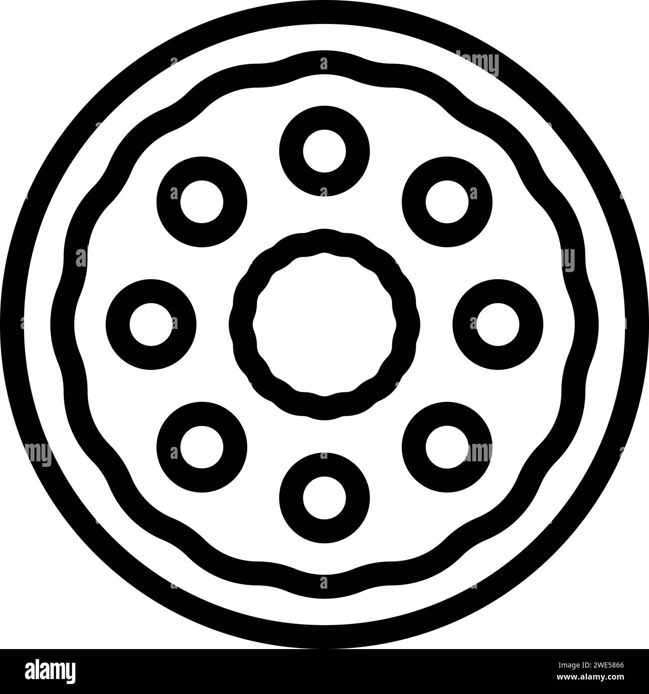 Decorate cook nozzle icon outline vector. Confection tip. Frosting tool ...