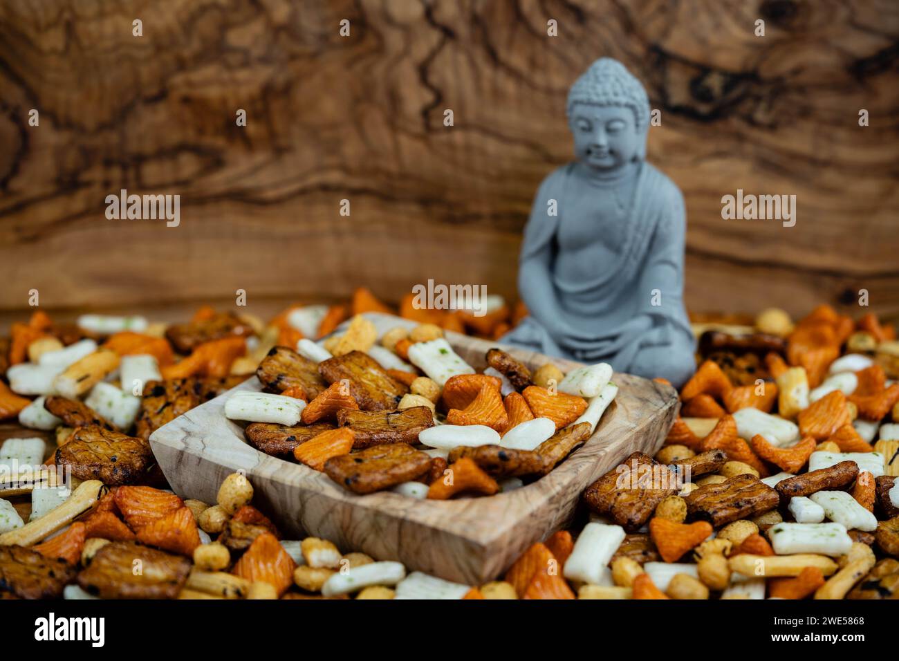 Senbei japanese rice crackers on hi-res stock photography and images ...