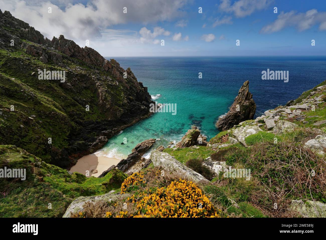 England, Cornwall, northwest coast at Carn Galver Engine House (former ...