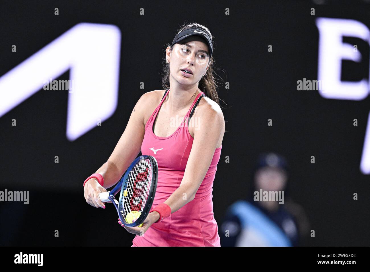 Oceane Dodin of France during the Australian Open 2024, Grand Slam ...