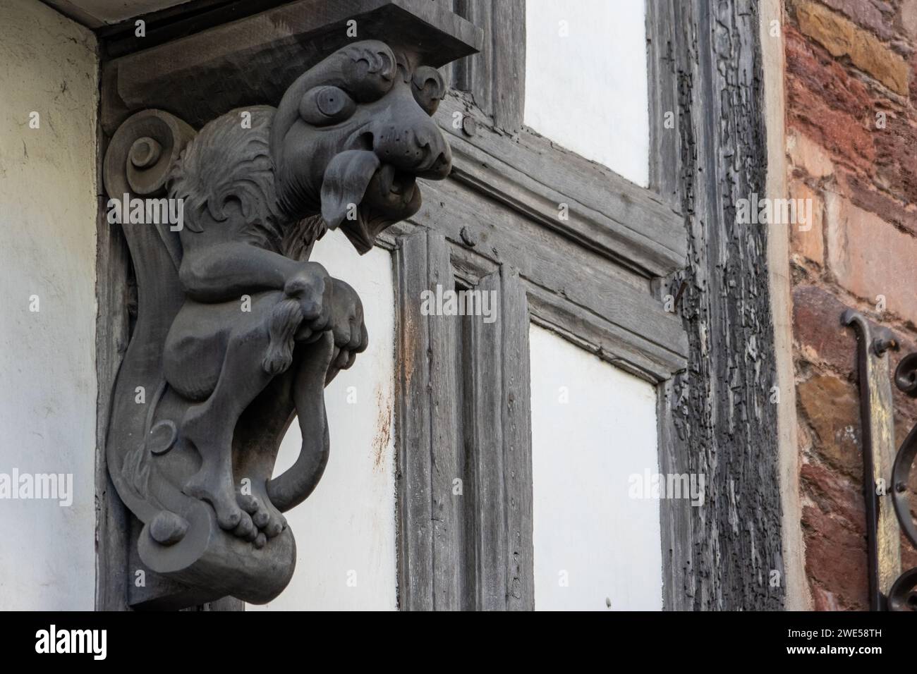 Wooden gargoyle hi-res stock photography and images - Alamy
