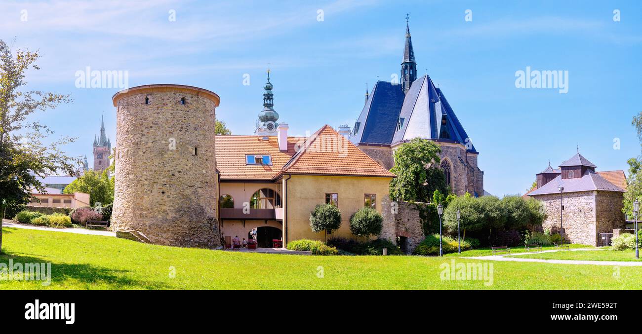 Medieval city fortifications and parish church of the Nativity of Mary ...