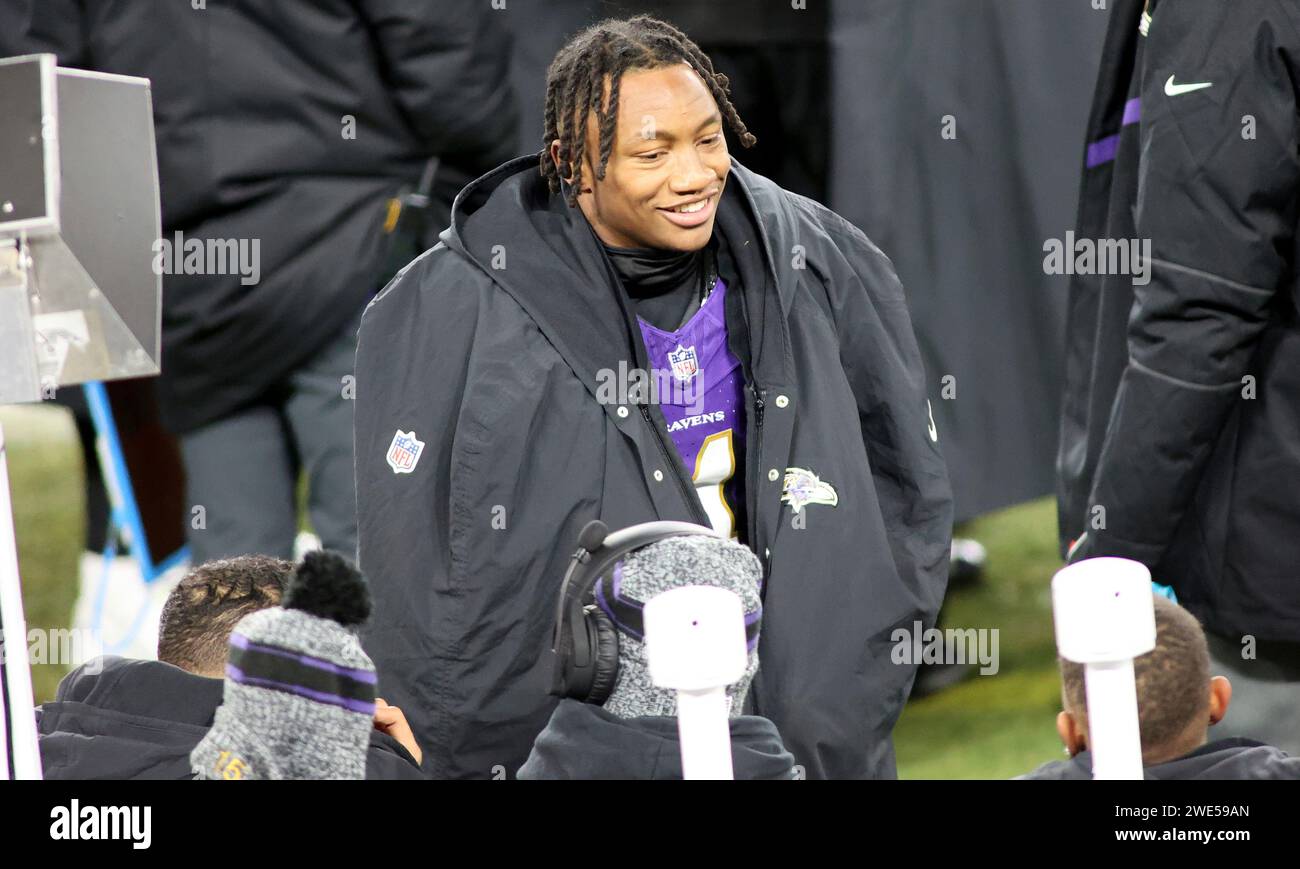 Baltimore Ravens wide receiver Zay Flowers (4) pictured during an NFL ...