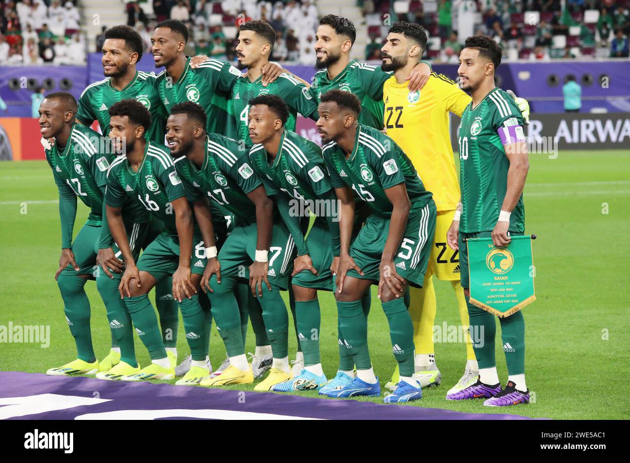 Team of Saudi Arabia during the AFC Asian Cup, Qatar. , . at Khalifa ...