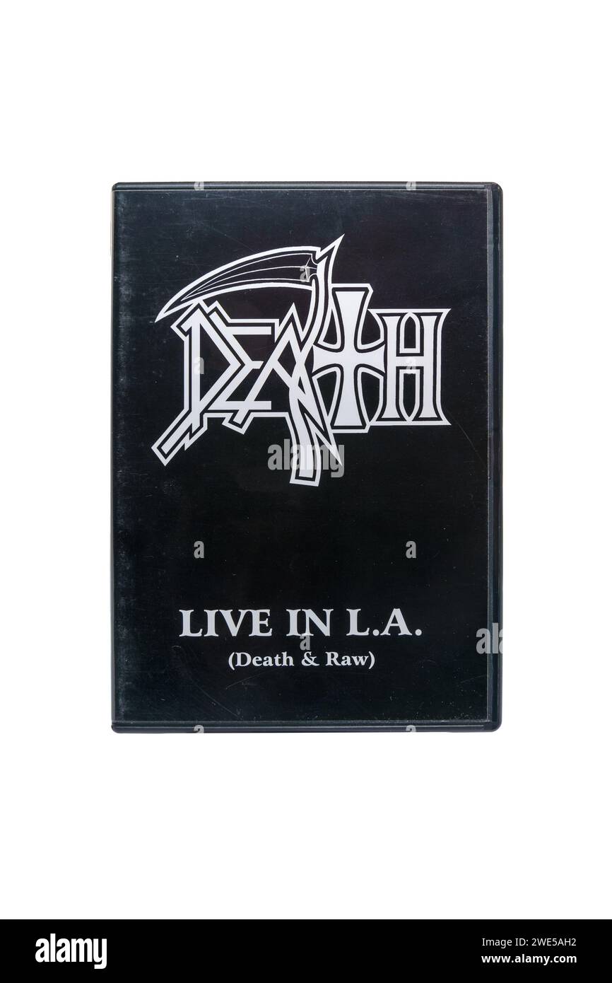 Death - Live in L.A (Death & Raw) DVD cover. Isolated on white ...