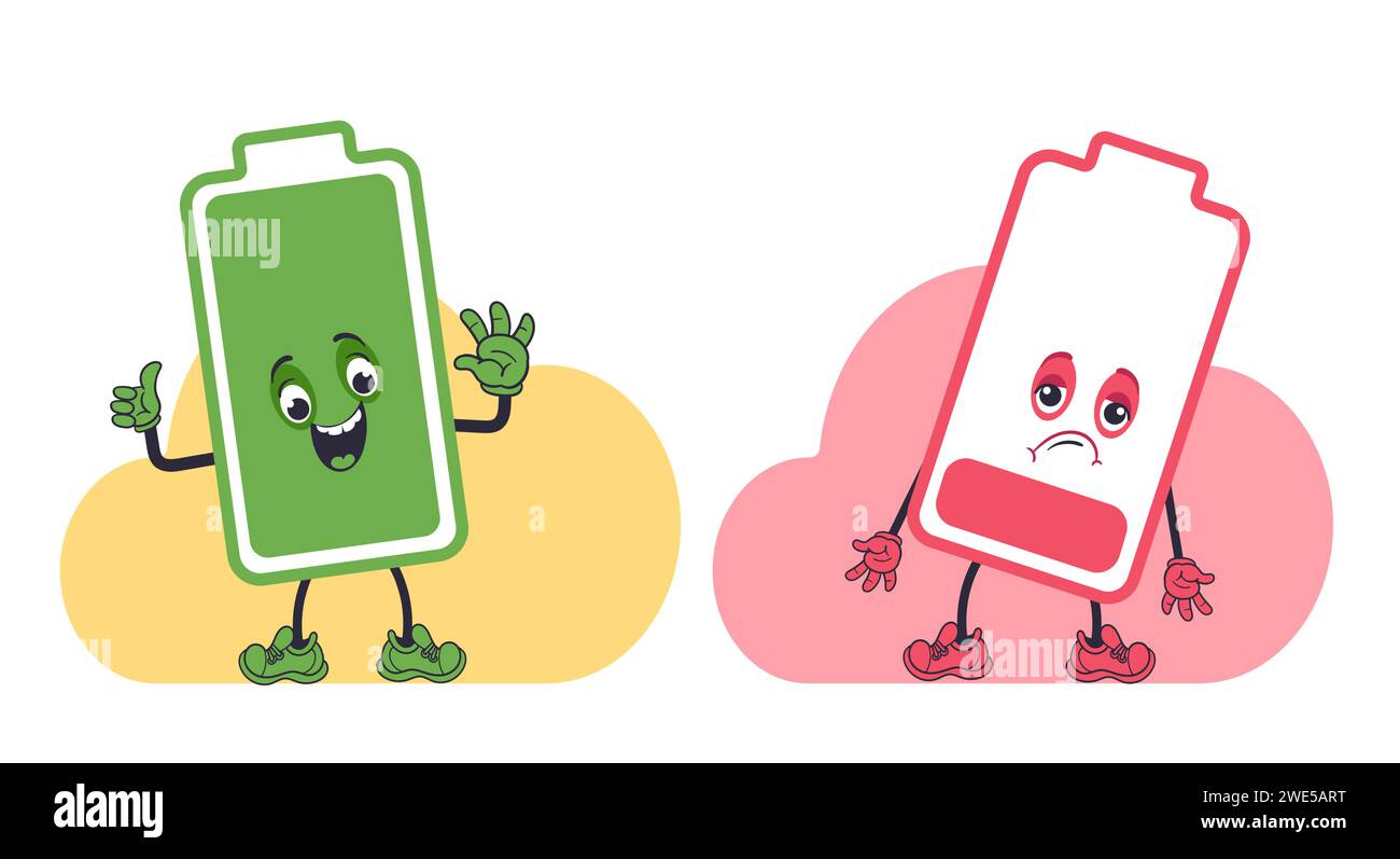 Cartoon batteries hi-res stock photography and images - Alamy