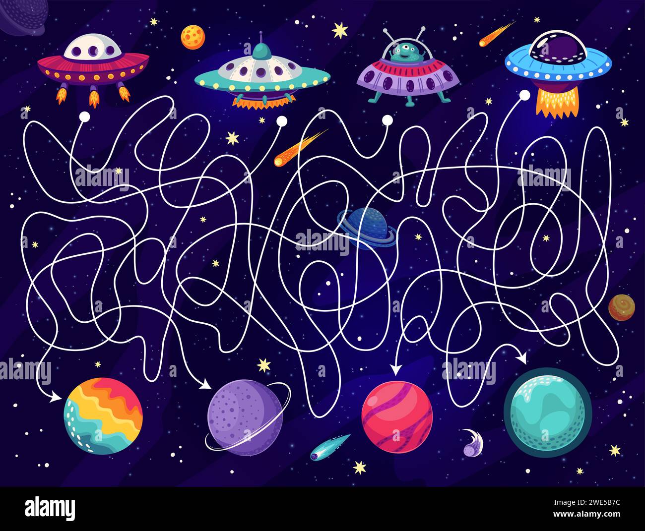 Alien space maze hi-res stock photography and images - Alamy