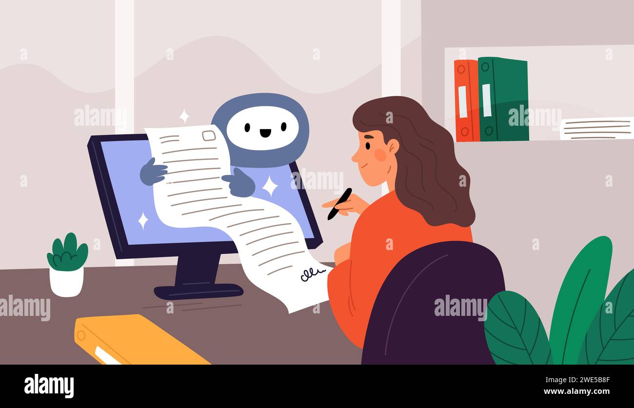 Girl puts Stock Vector Images - Alamy