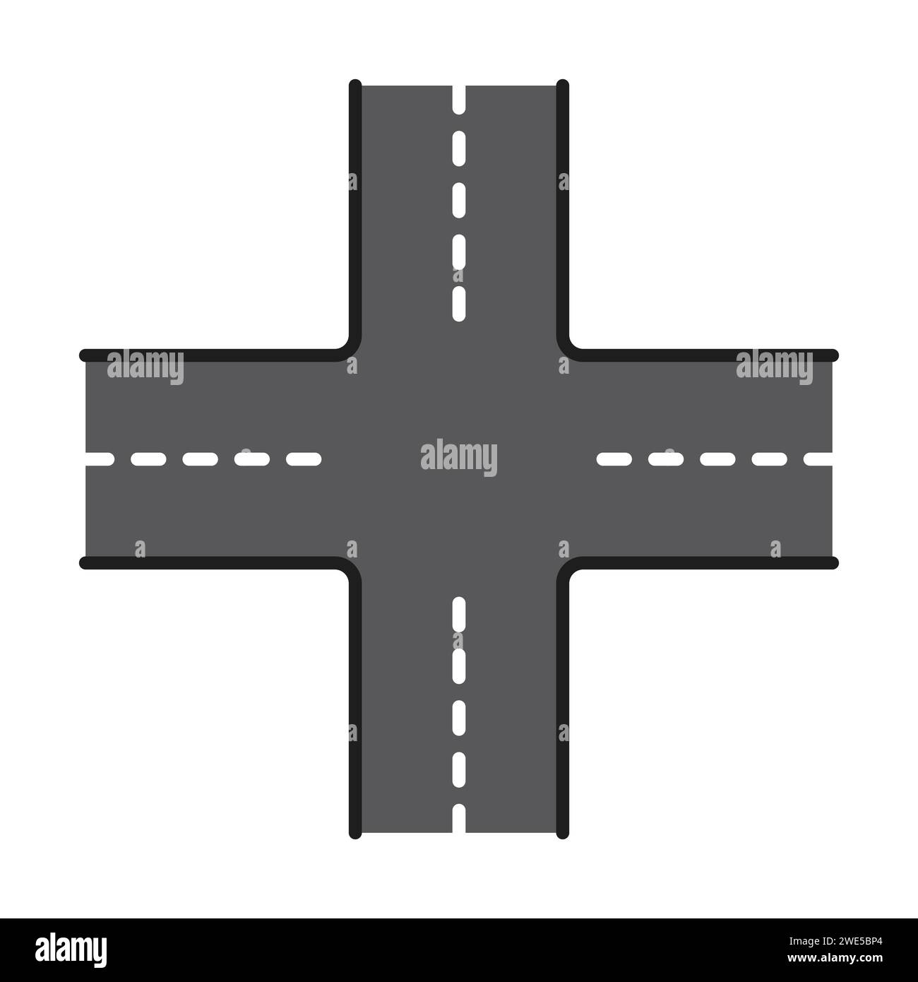 Interchange lane Cut Out Stock Images & Pictures - Alamy