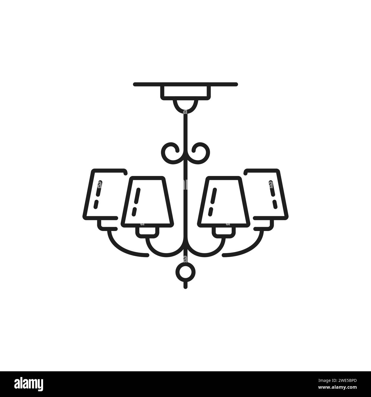 Luxury lighting fixture Stock Vector Images - Alamy