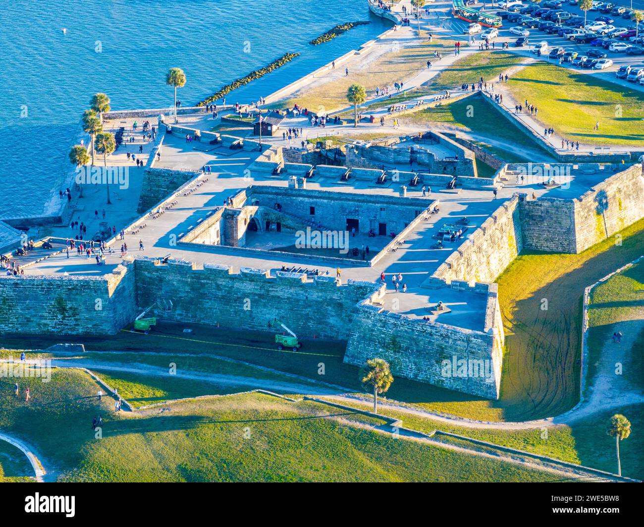 Castillo de San Marcos aerial stock image Stock Photo - Alamy