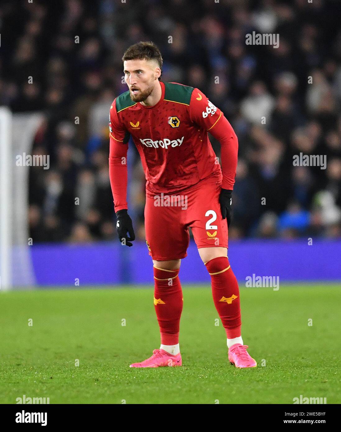 Matt Doherty of Wolves during the Premier League match between Brighton ...