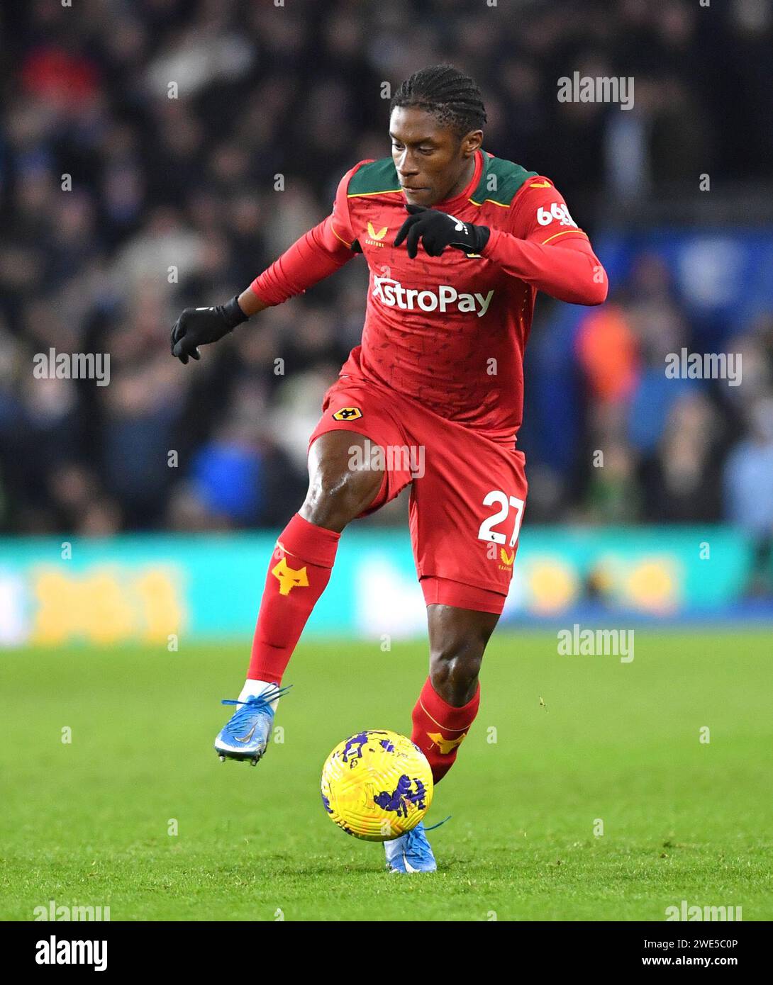 Jean-Ricner Bellegarde of Wolves during the Premier League match ...