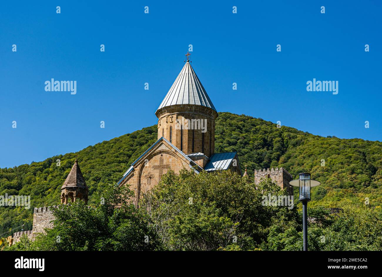 Detail of Ananuri Castle at Zhinvali Reservoir, Aragvi River, Dusheti ...