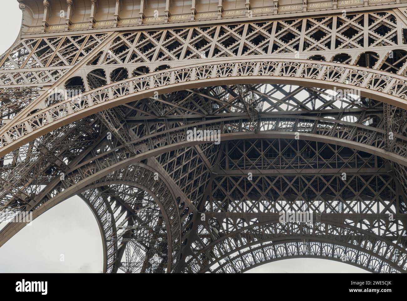 France, Paris - Jan 4, 2024 - Architectural detail design of the famous ...