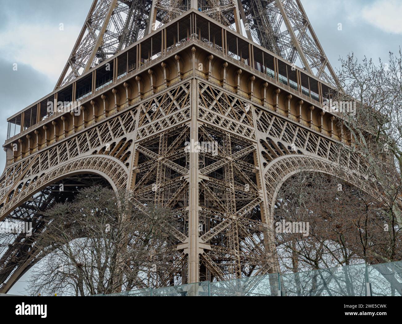 France, Paris - Jan 4, 2024 - Architectural detail design of the famous ...
